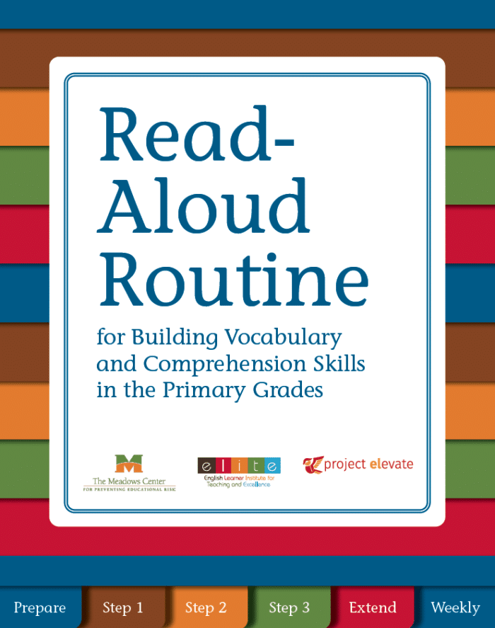 Read-Aloud Routine for Building Vocabulary and Comprehension Skills in ...