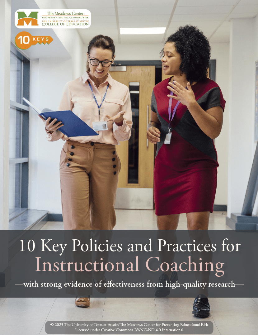 10 Key Policies and Practices for Instructional Coaching - The Meadows ...