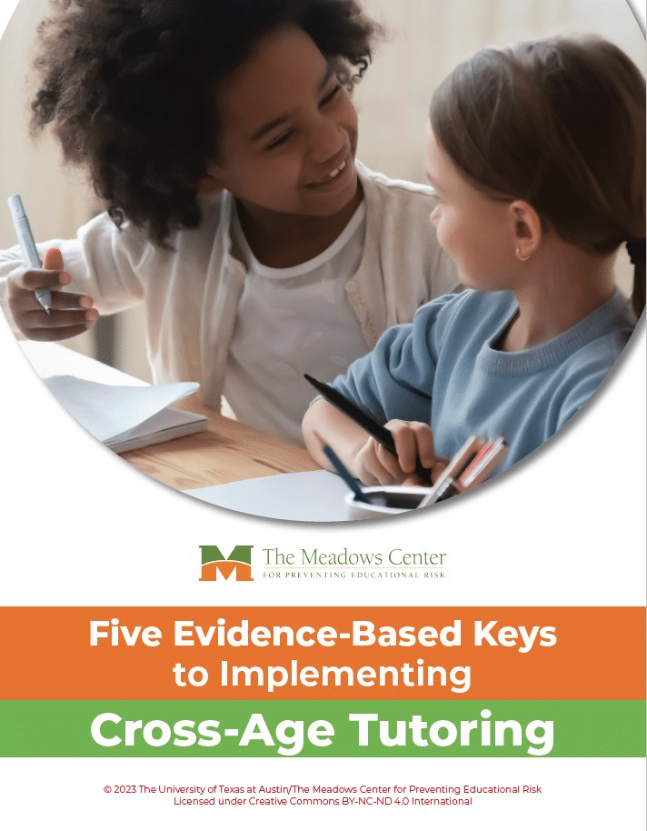 Five Evidence-Based Keys to Implementing Cross-Age Tutoring - The ...